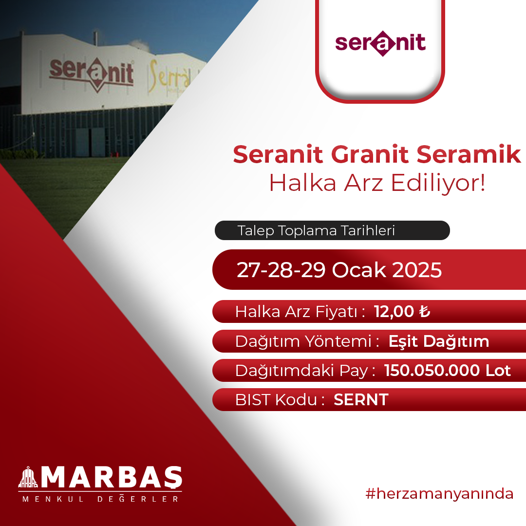 Seranit Granit Seramik San. ve Tic. A.Ş. Halka Arz Ediliyor! | MARBAŞ