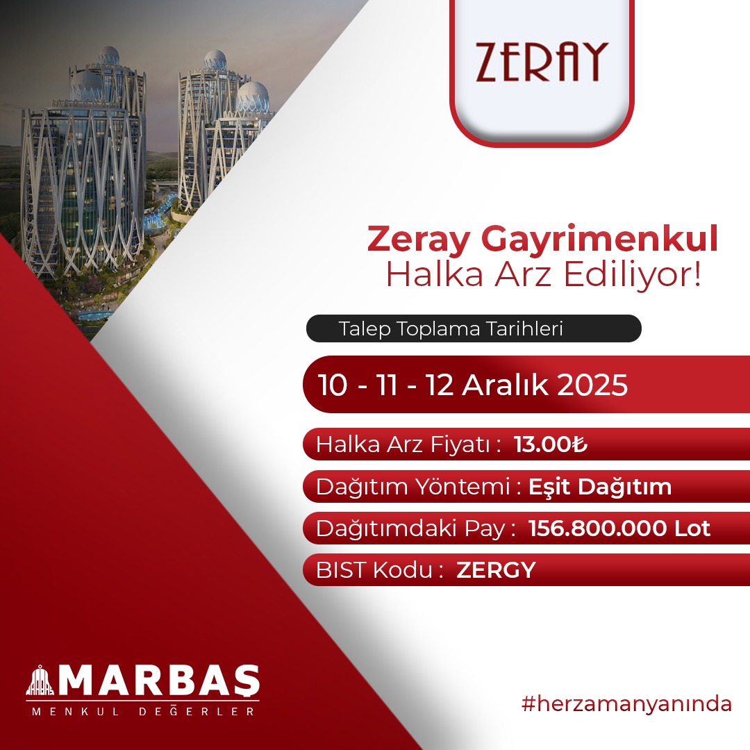 Zeray Gayrimenkul A.Ş. Halka Arz Ediliyor! | MARBAŞ